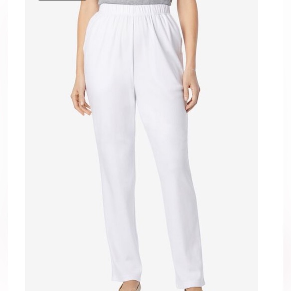 Alia | Pants & Jumpsuits | Alia Plus White Straight Leg Pants | Poshmark